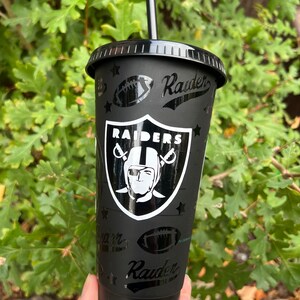 Raiders Starbucks Cup | NFL Starbucks Cup | Raiders Fan Gift - Etsy