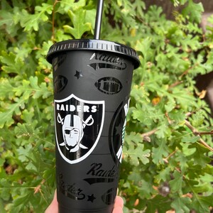 Raiders Starbucks Cup | NFL Starbucks Cup | Raiders Fan Gift - Etsy
