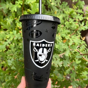 Raiders Starbucks Cup | NFL Starbucks Cup | Raiders Fan Gift - Etsy
