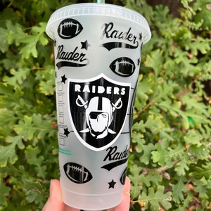 Raiders Starbucks Cup | NFL Starbucks Cup | Raiders Fan Gift - Etsy