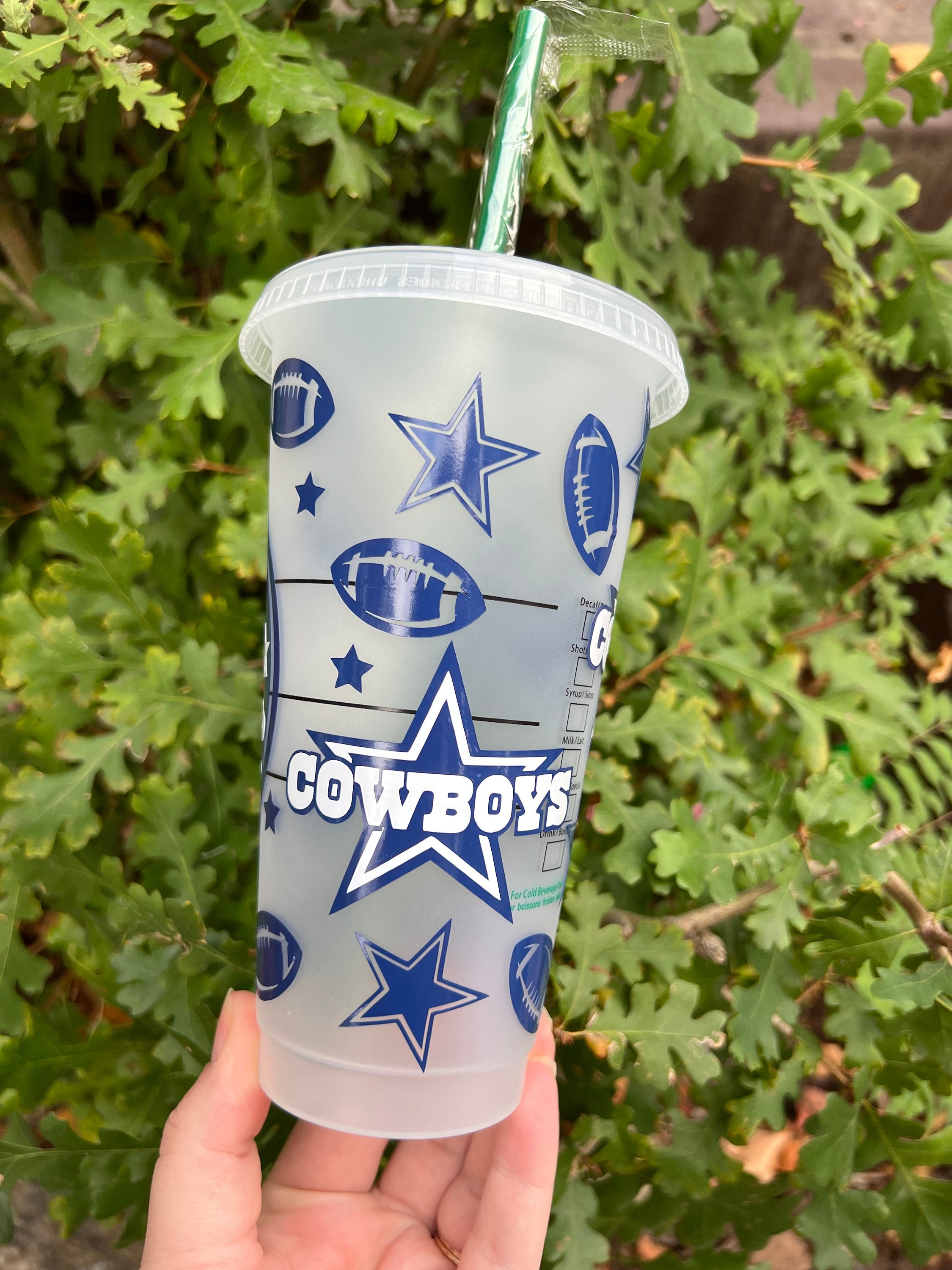 Dallas Cowboys Football Starbucks Cup| Football Fans Starbucks Custom ...