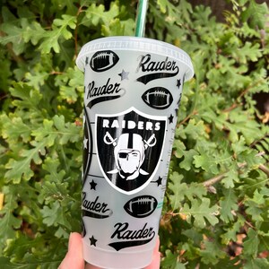 Raiders Starbucks Cup | NFL Starbucks Cup | Raiders Fan Gift - Etsy