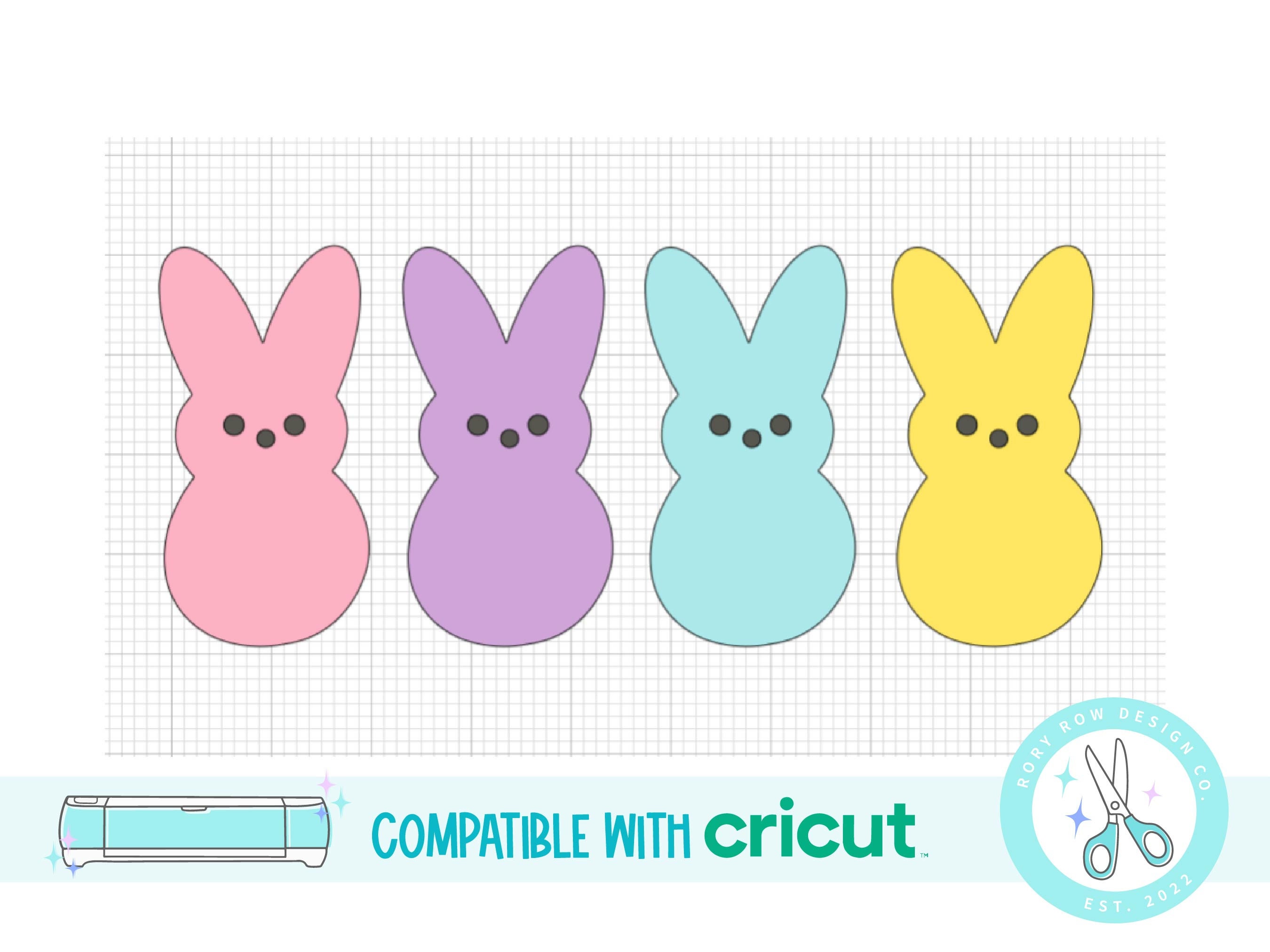 Easter Bunny Peeps Svgeaster Bunny Svg, Happy Easter Svg, Spring SVG ...