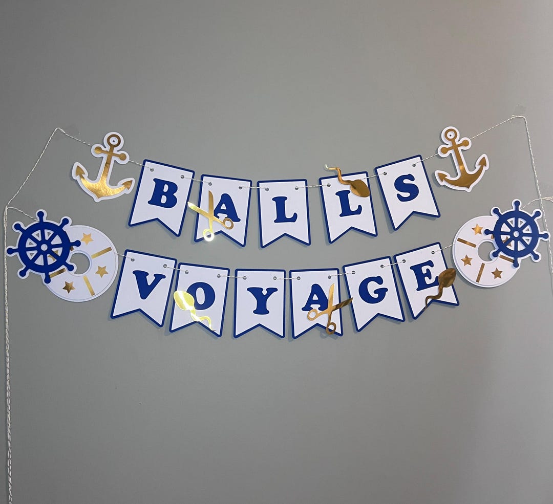 Vasectomy Banner | Balls Voyage Party | Snip Snip Hooray | Funny ...