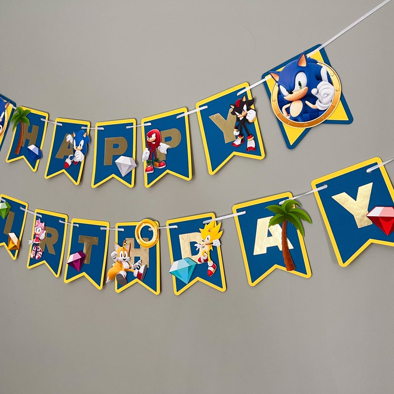 Sonic Banner - Etsy