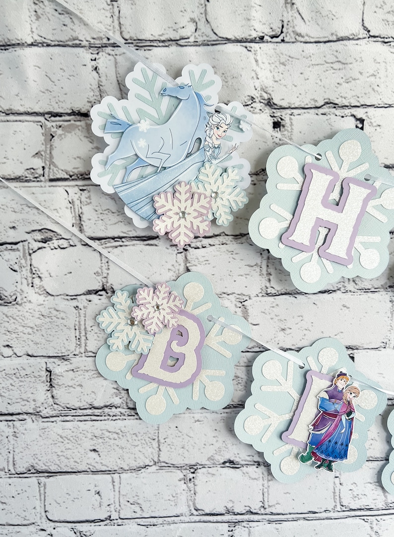 Frozen Birthday Banner | Winter Wonderland Party Decor | Frozen ...