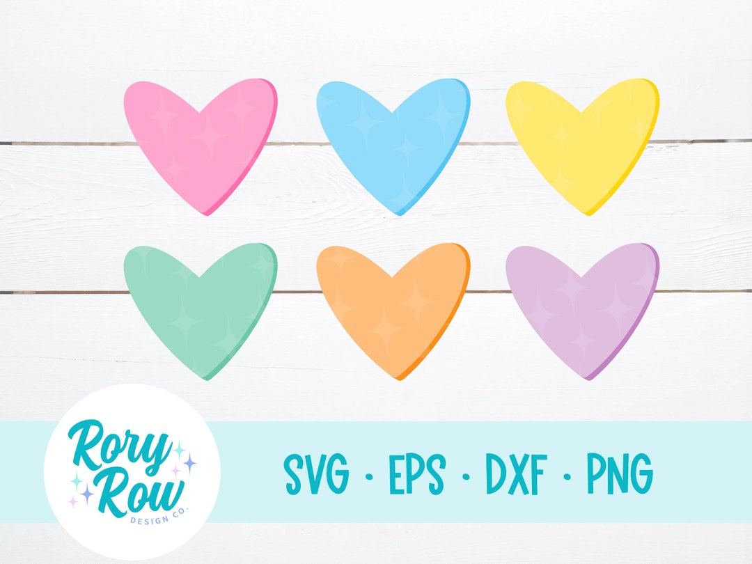 Blank Conversation Hearts Svg︱sweet Hearts Svg︱valentine's Day Svg︱kid ...