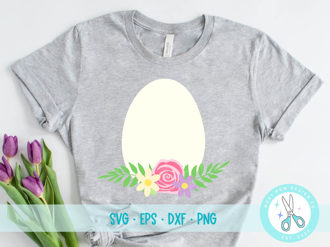 Floral Easter Egg Svg︱easter Bunny Svg, Happy Easter Svg, Spring SVG ...