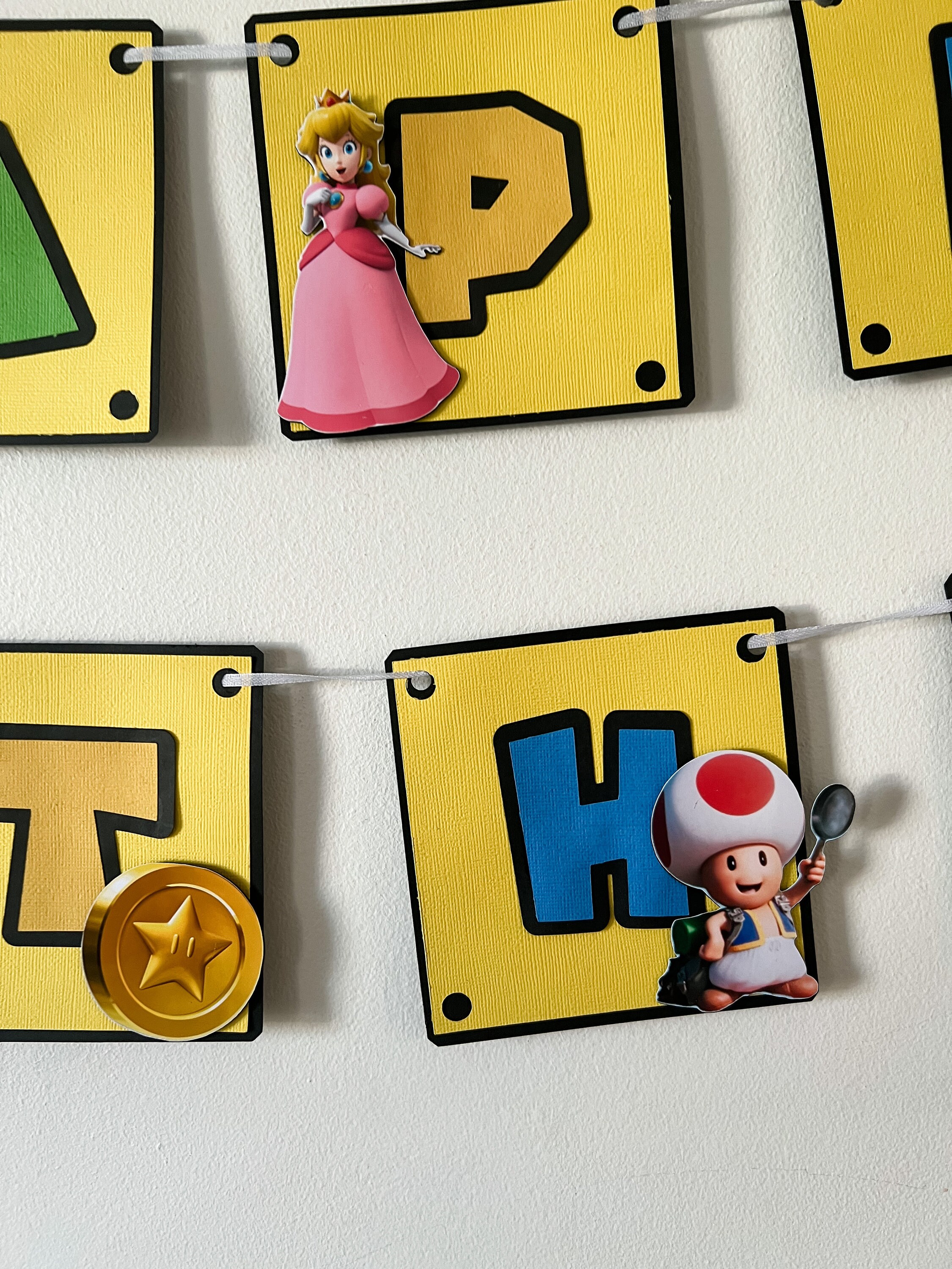 Super Mario Bros Birthday Banner | Mario Birthday Party Banner | Mario ...