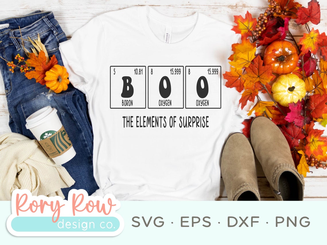 Boo Svgelements of Surprise Svgfunny Teacher Svgboo Crew - Etsy