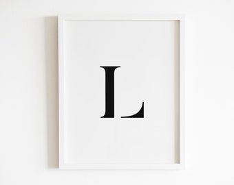 Letter L Lowercase Script | Digital Printable Art | Instant Download ...