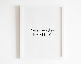 Love Makes A Family Printable. Love Printable. Family Sign. Love Poster ...