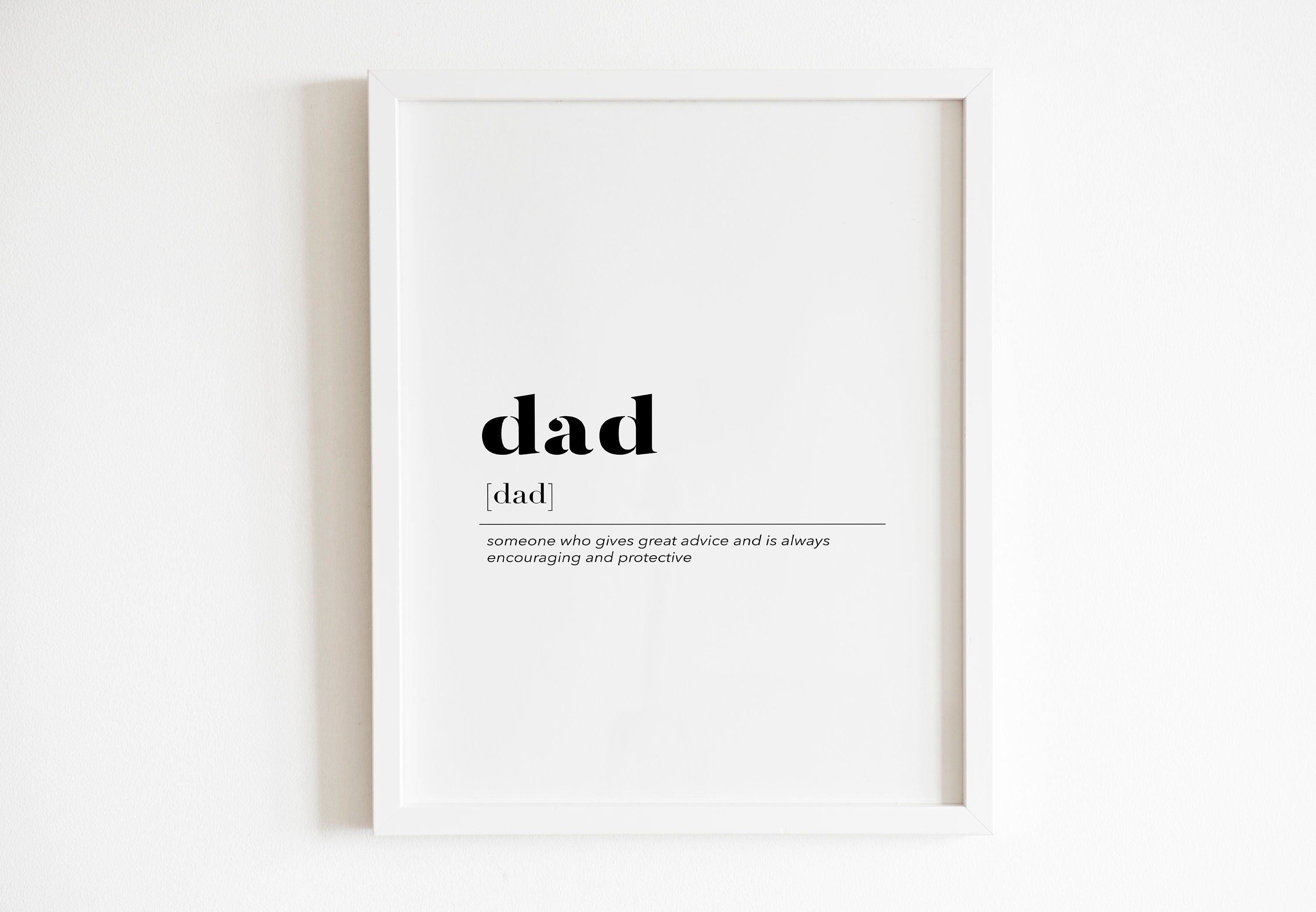 Dad Definition Wall Art Printable | DIGITAL Downloadable - Etsy