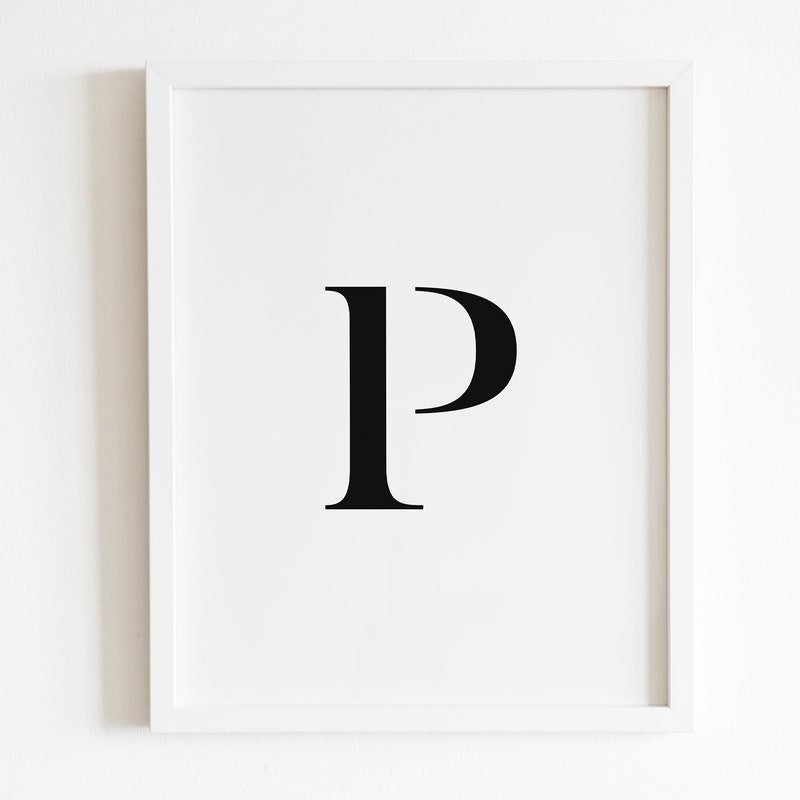 Letter P Print - Etsy