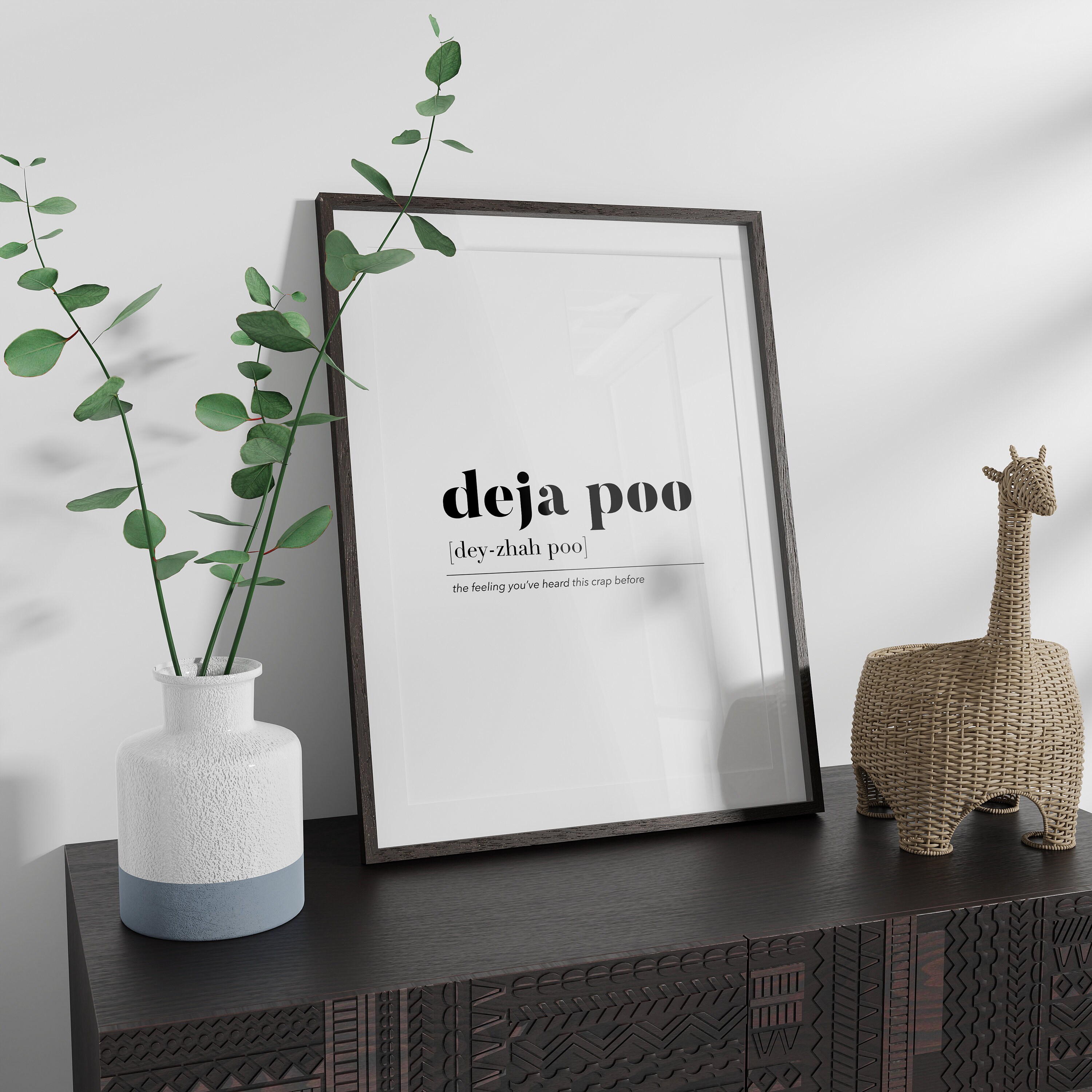Deja Poo Definition Print | Funny & Relatable Wall Art | Witty Humor ...