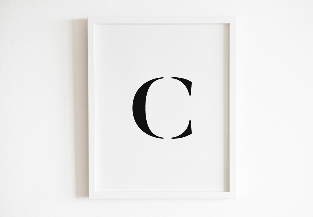Letter C Wall Art Printable | DIGITAL Downloadable - Etsy