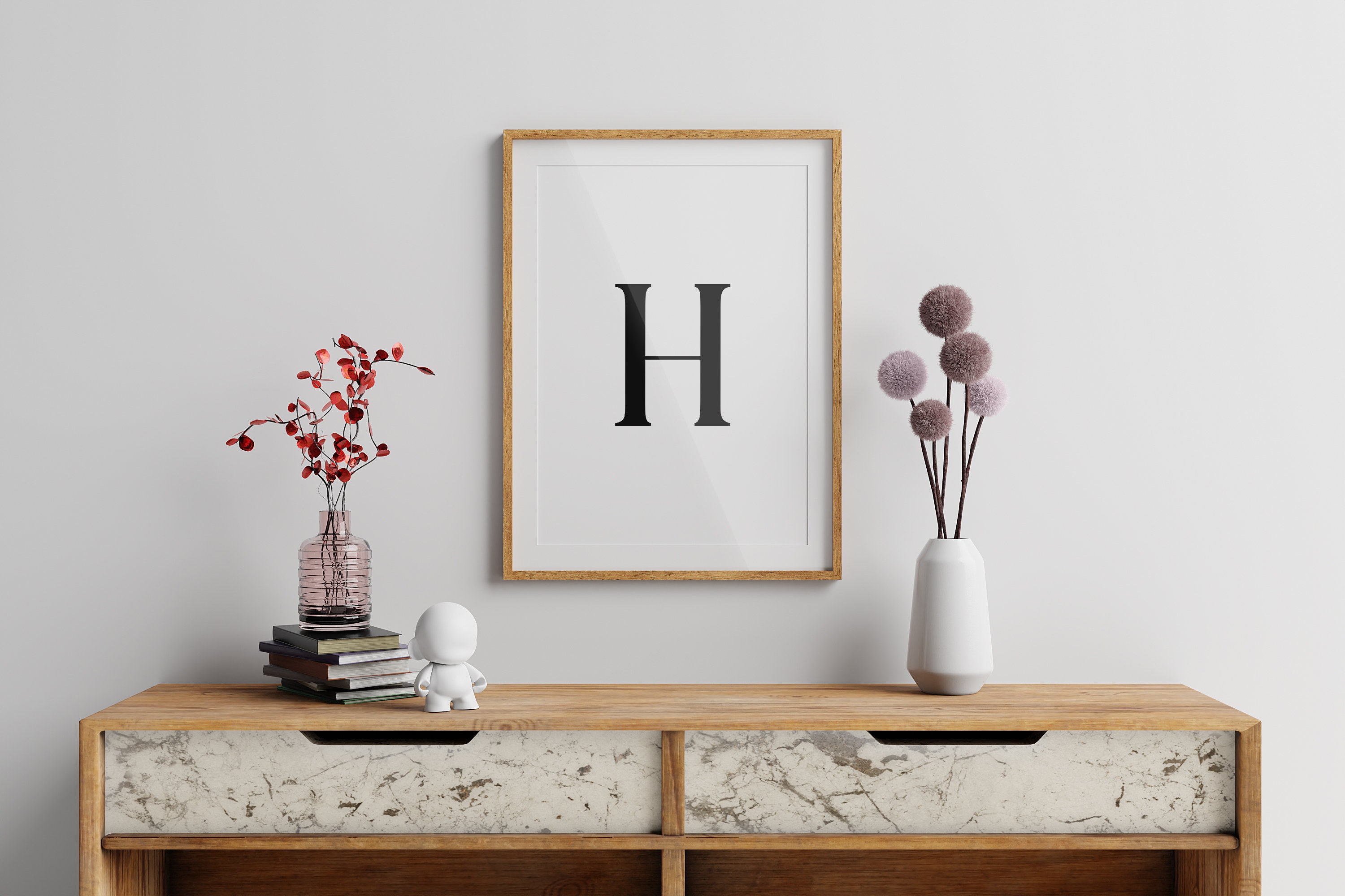 Letter H Wall Art Printable DIGITAL Downloadable - Etsy