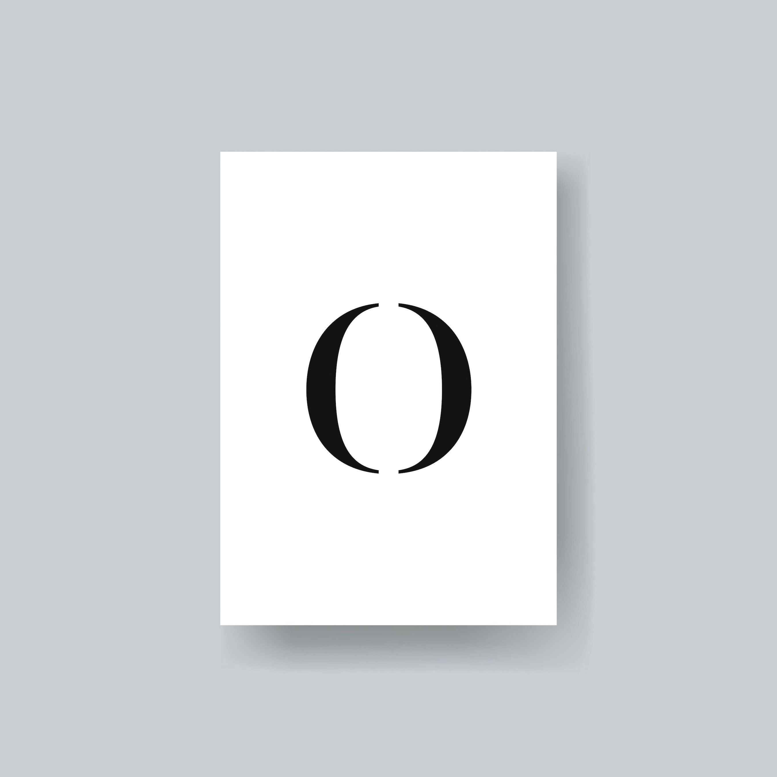 Letter O Wall Art Printable | DIGITAL Downloadable - Etsy UK