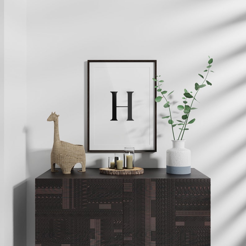 Letter H Wall Art Printable DIGITAL Downloadable - Etsy