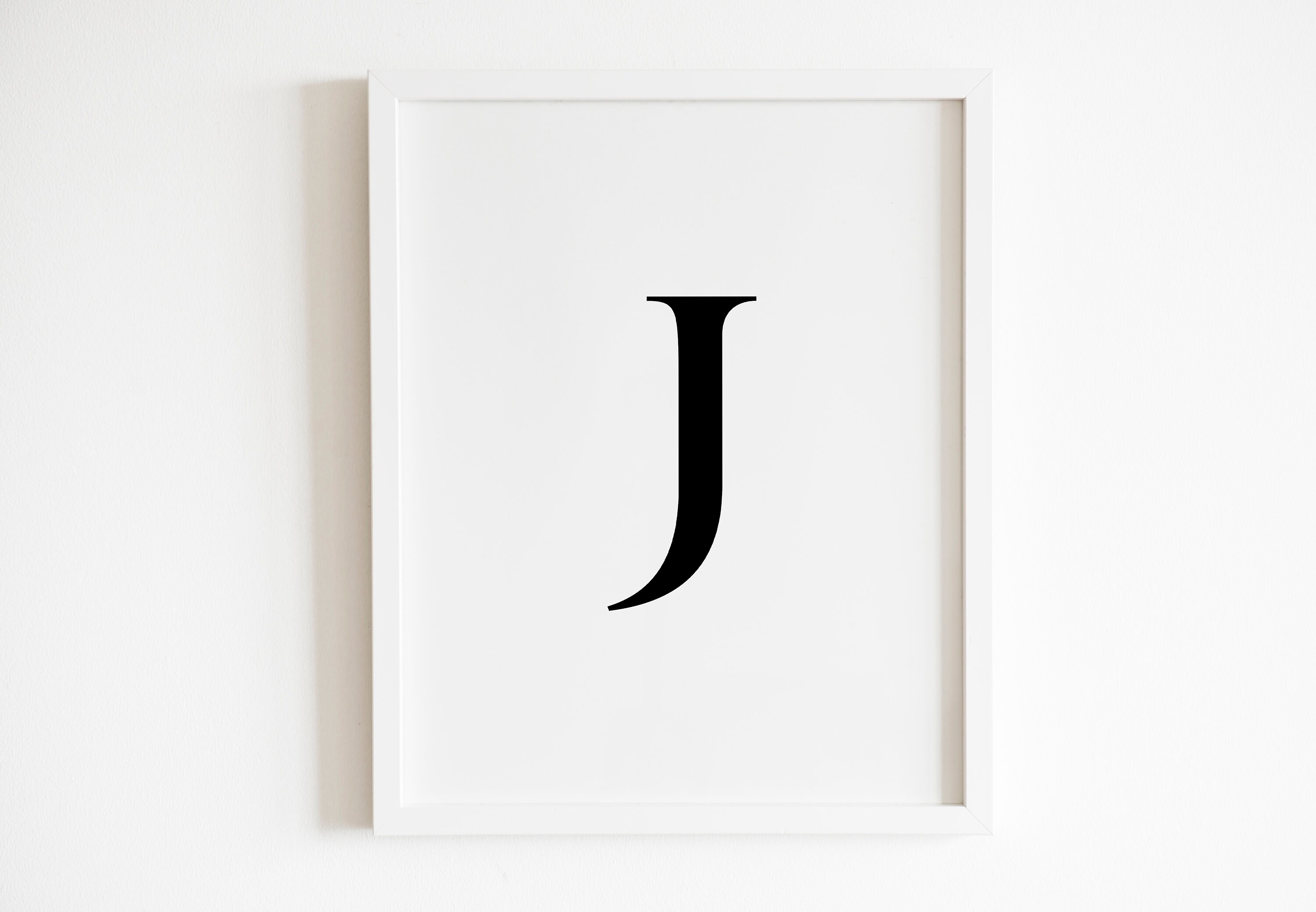 Letter J Wall Art Printable DIGITAL Downloadable - Etsy