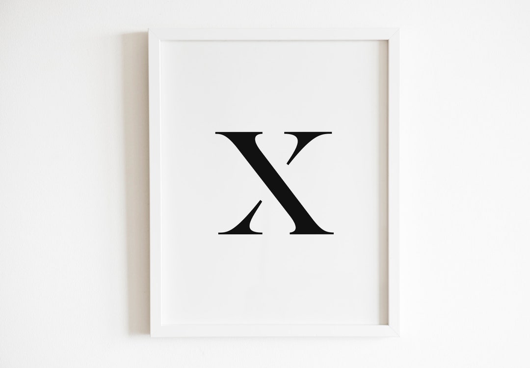Letter X Wall Art Printable | DIGITAL Downloadable - Etsy