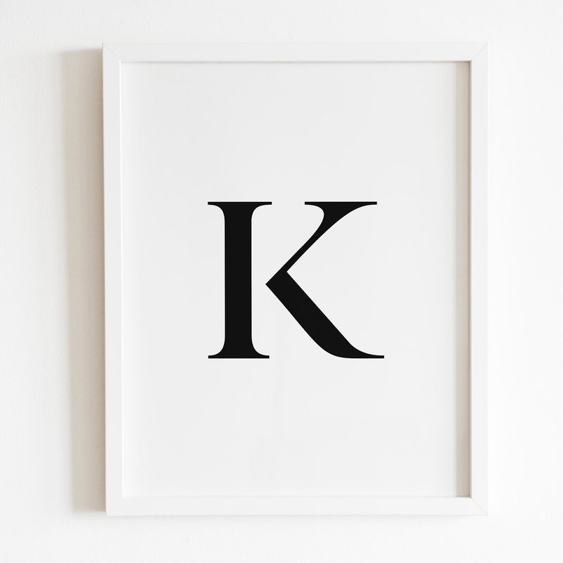 Letter K Sign - Etsy