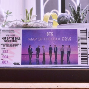 Custom BTS Memorabilia Tour Tickets | Etsy