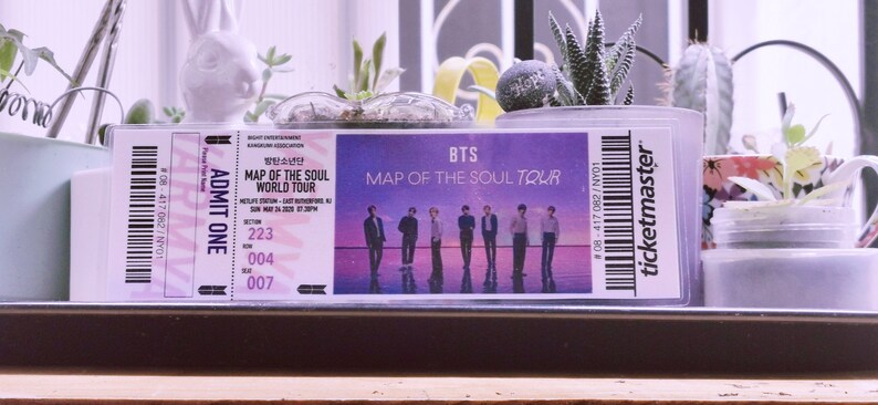 Custom BTS Memorabilia Tour Tickets | Etsy