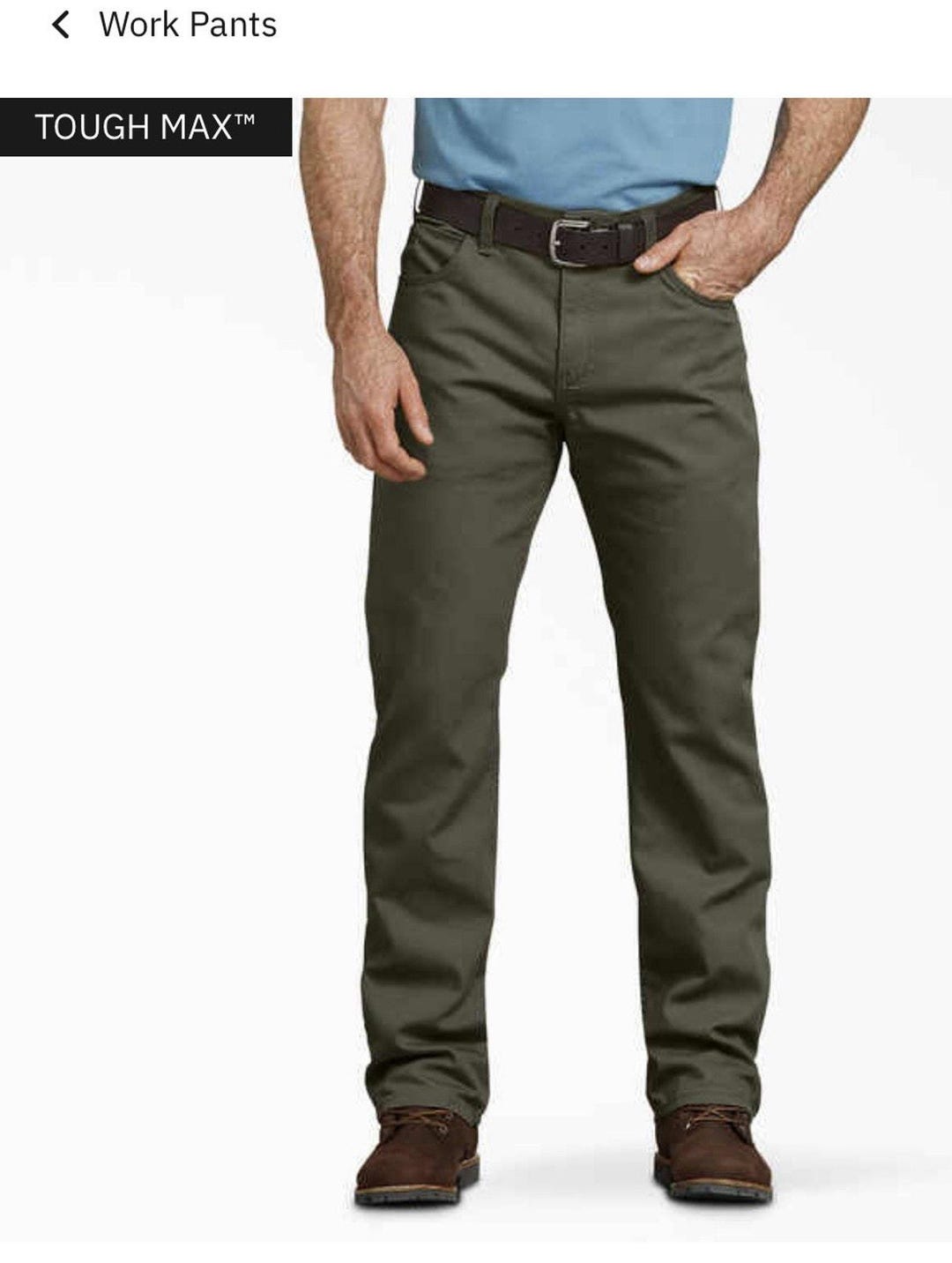 Dickies Mens Regular Fit Flex Duck Carpenter Size 38X30 Stretch ...