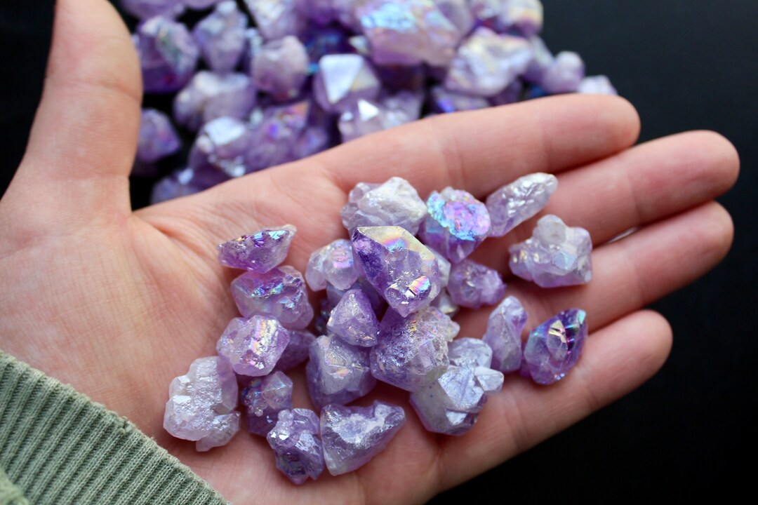 Angle Aura Amethyst Mini Clusters Mini Amethyst Clusters Angel Aura ...