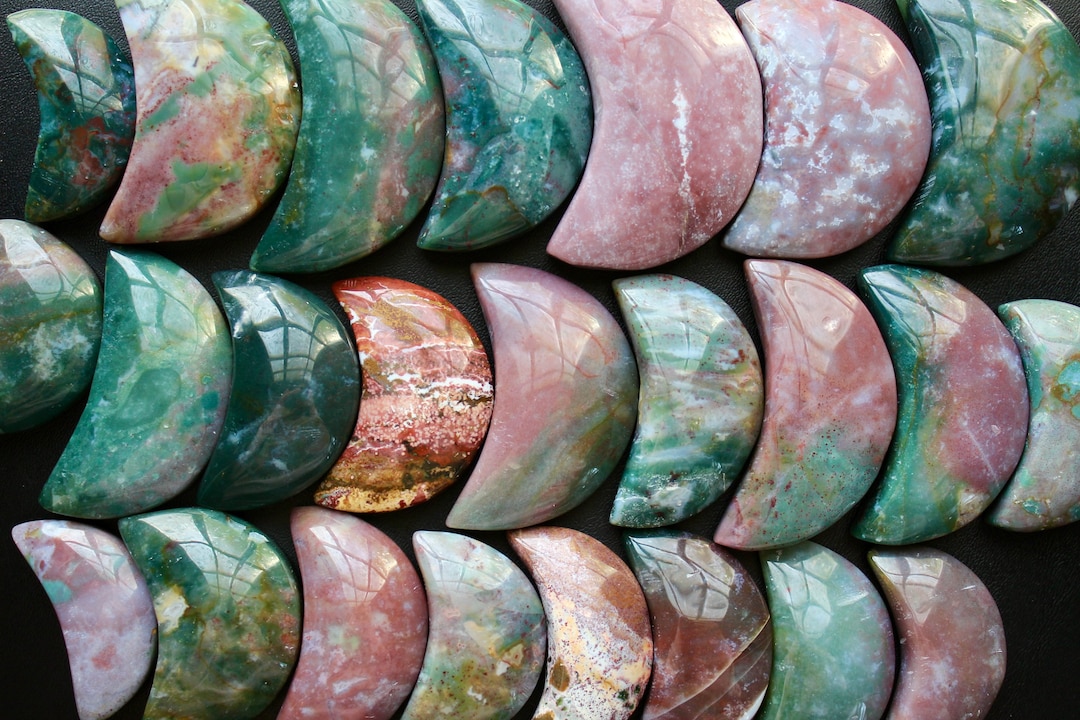 Ocean Jasper Moons Crystal Moons Moon Ocean Jasper Ocean Jasper Crystal ...