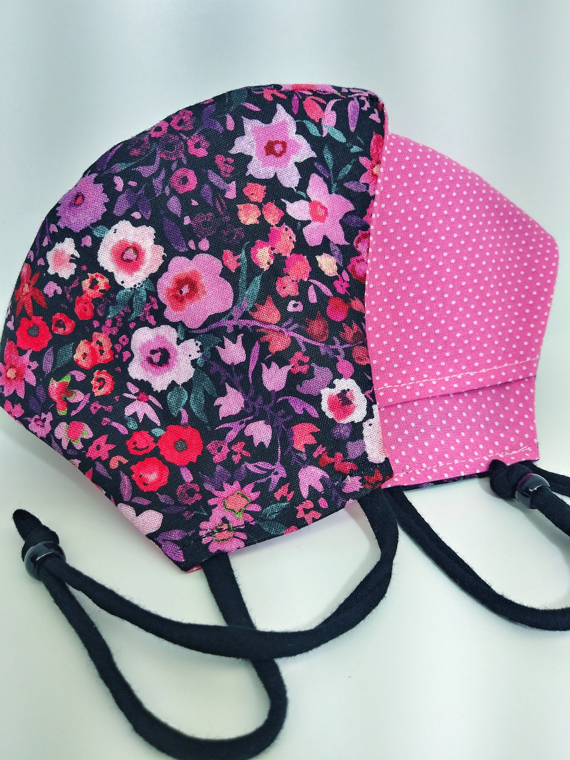 Cloth Face Mask | Filter Pocket | Nose Wire | Adult Purple Black Blue ...