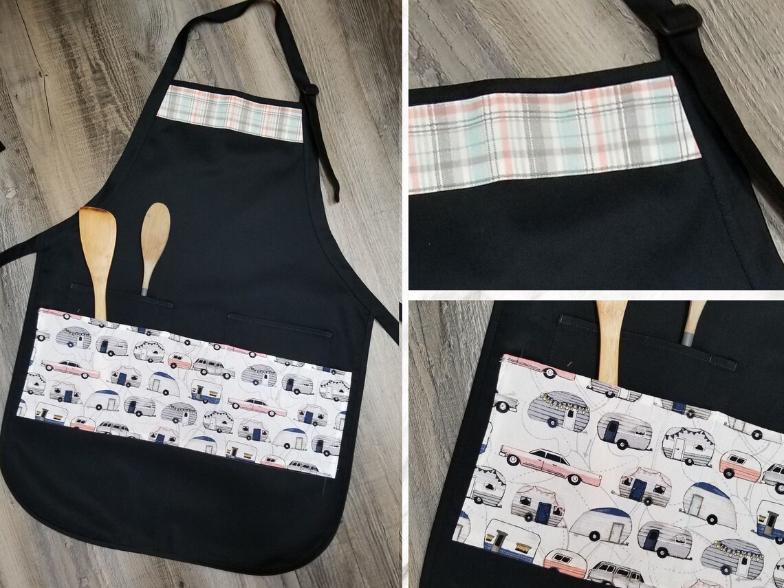 Camping Apron Retro Apron Kitchen Apron Chef's Apron | Etsy