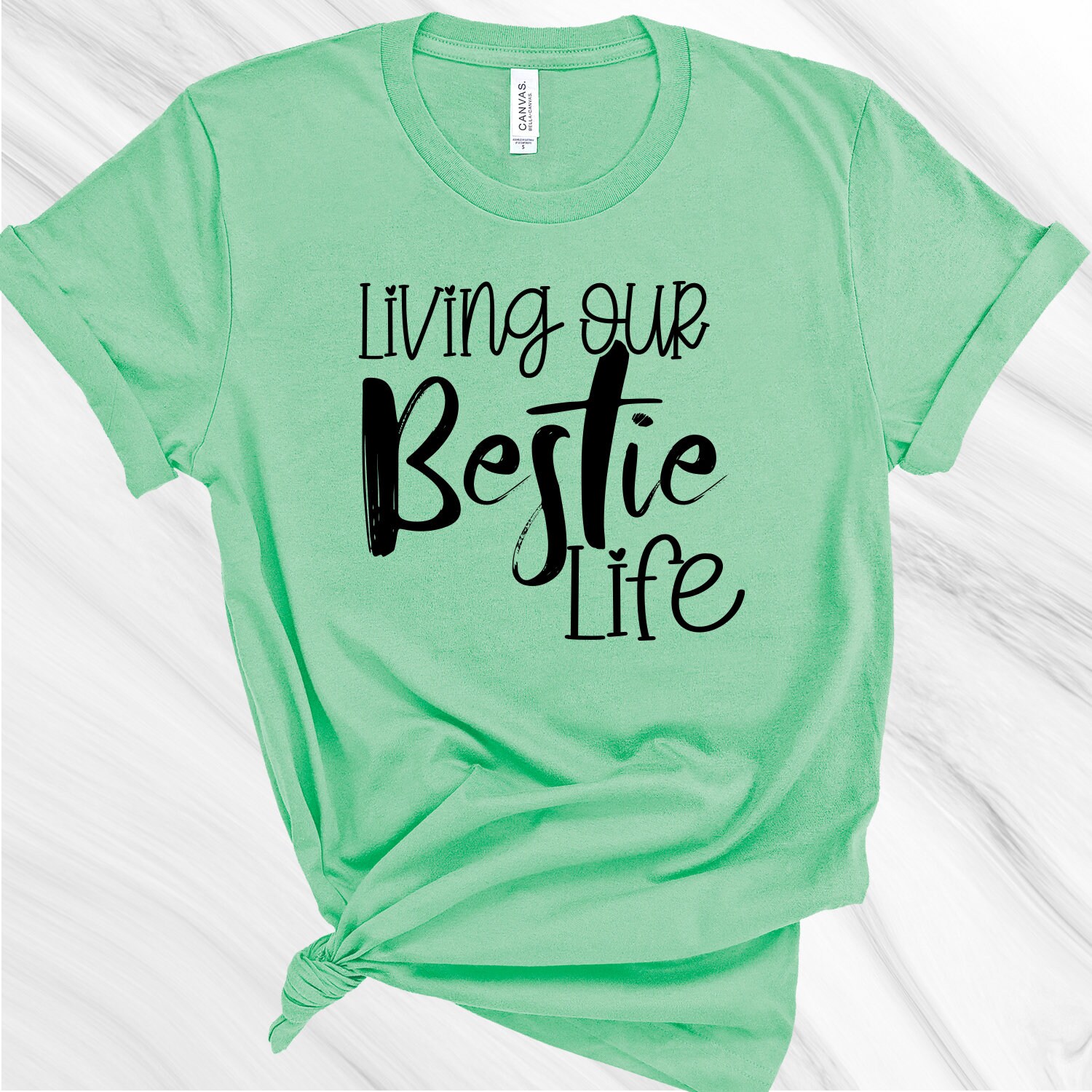 Living Our Bestie Life Shirt, Vacation Shirt, Best Friends Shirt ...