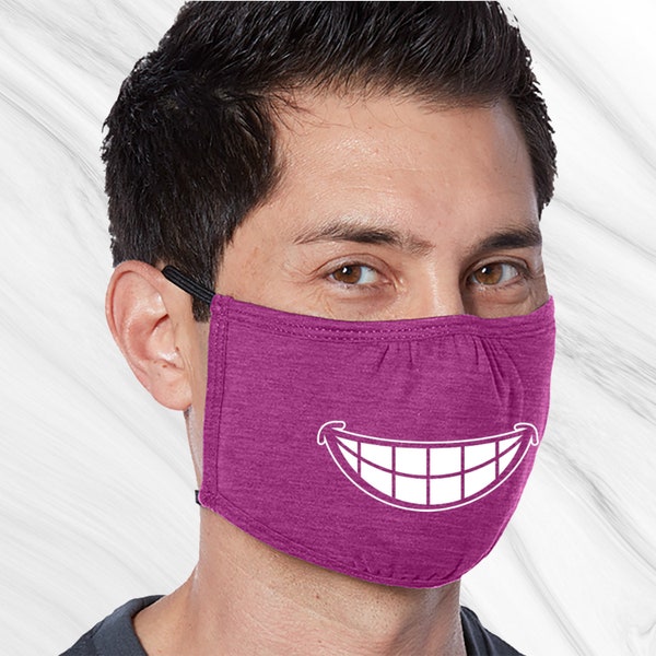 Smile Face Mask Adult - Etsy