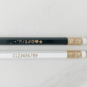 Custom 30 Personalized Pencils Bulk Order Custom Pencils Promotional ...