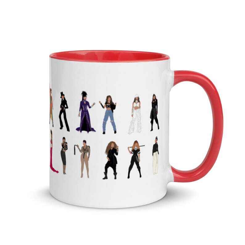 Janet Jackson Illustrated Legacy Mug | Etsy