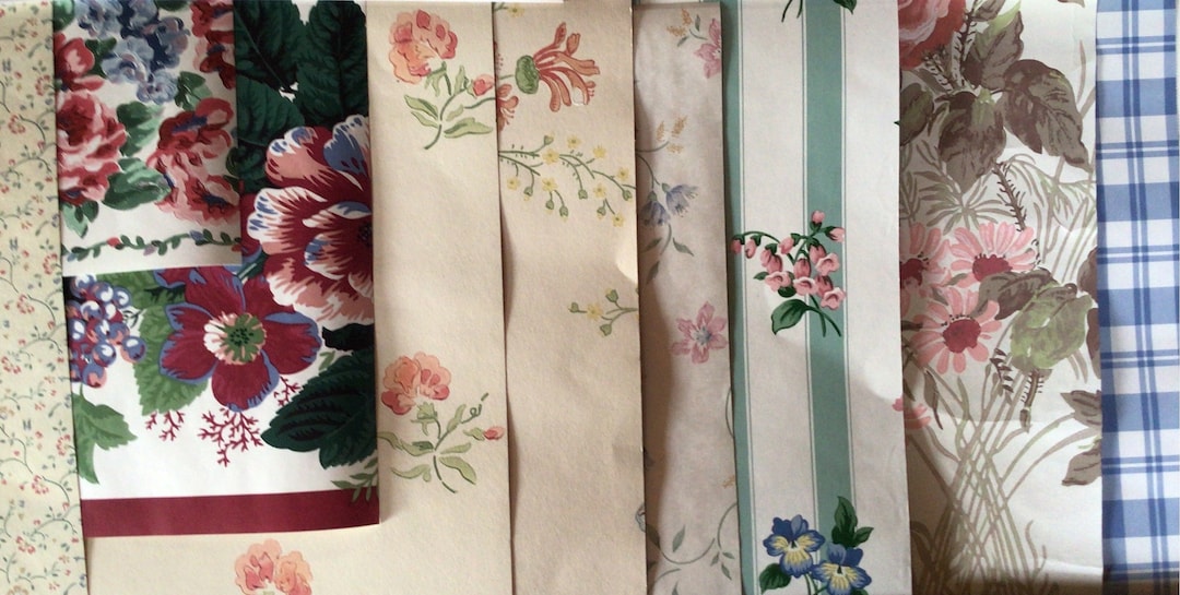 Wallpaper Pieces for Junk Journals, Scrapbooks, Art Journals and Paper ...