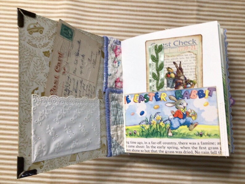 Home for a Bunny Junk Journal, Little Golden Book, Embellished - Etsy
