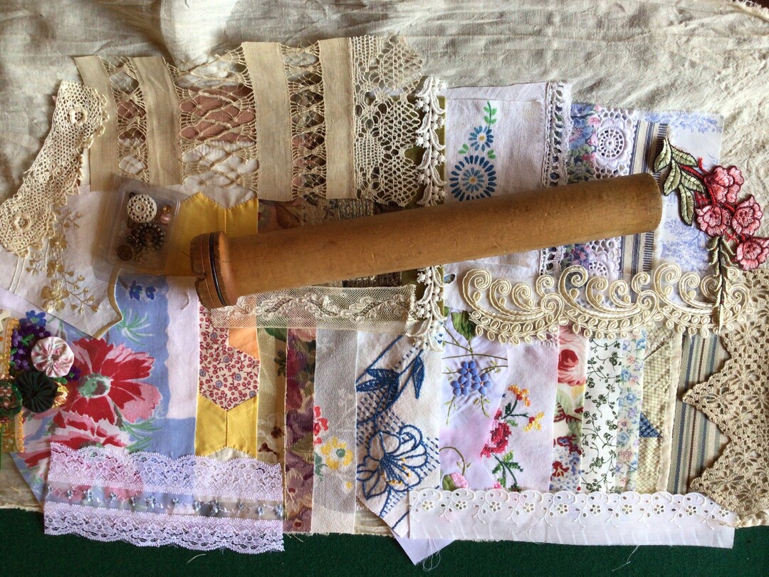 Down the Garden Path Slow Stitch Kit With Wooden Bobbin - Etsy