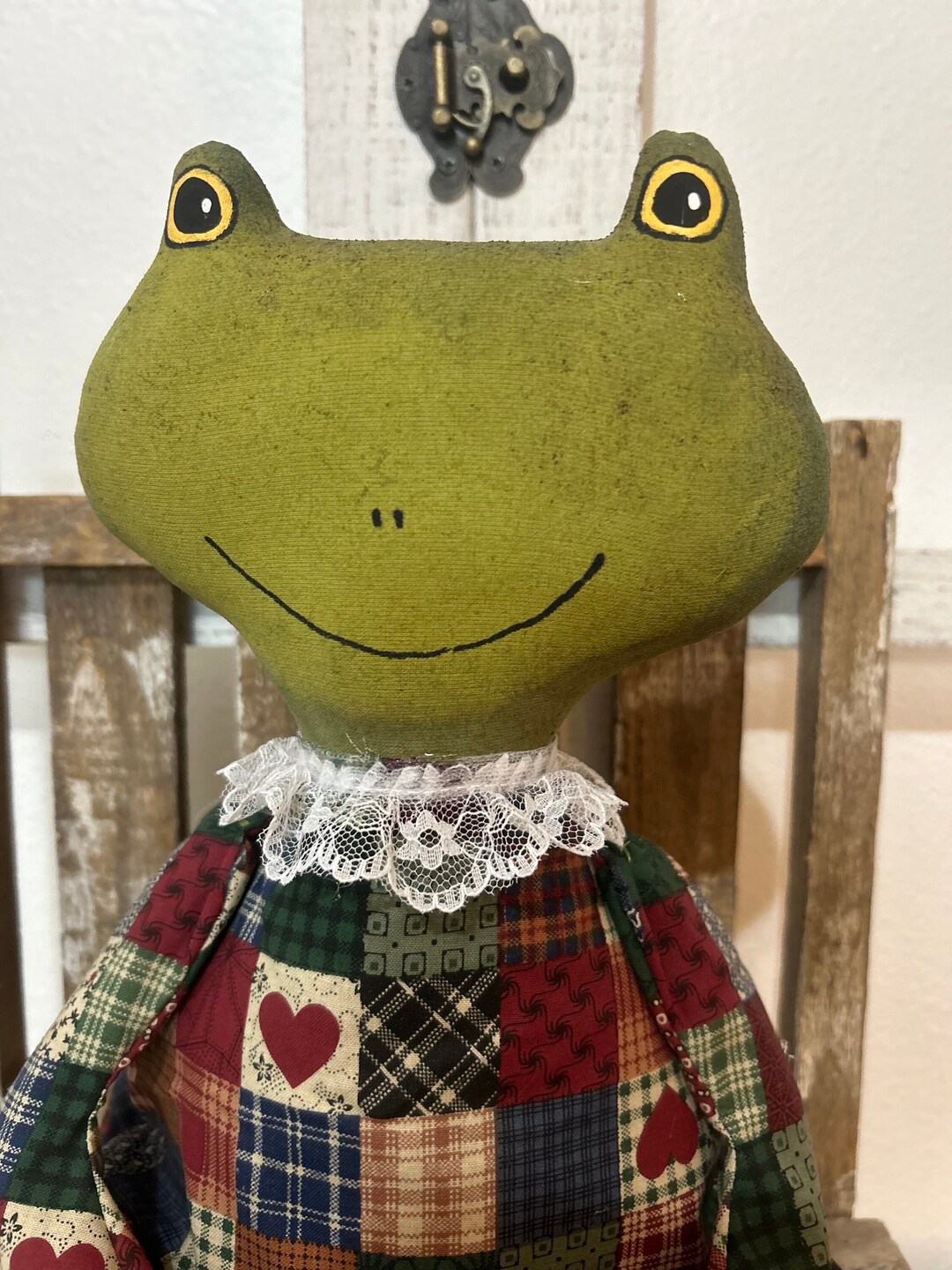 Primitive Frog Art Doll, Primitive Home Decor, Country House Decor ...