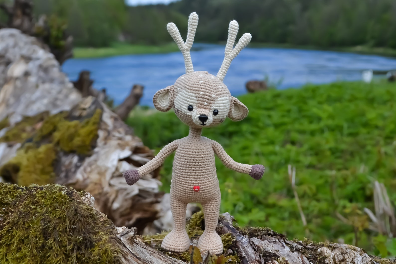 Crochet Pattern: Bambi the Reindeer Toy PDF Language - English - Etsy