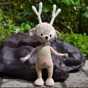 Crochet Pattern: Bambi the Reindeer Toy PDF Language - English - Etsy