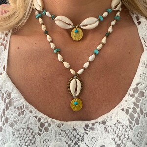 Shell Necklace, Natural Sea Shell Jewelry, Greek Island Shells, Summer ...