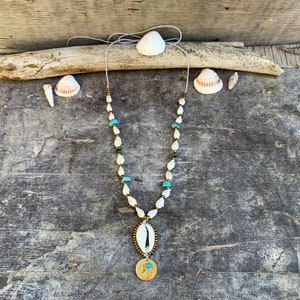 Shell Necklace, Natural Sea Shell Jewelry, Greek Island Shells, Summer ...