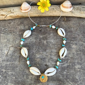 Shell Necklace, Natural Sea Shell Jewelry, Greek Island Shells, Summer ...
