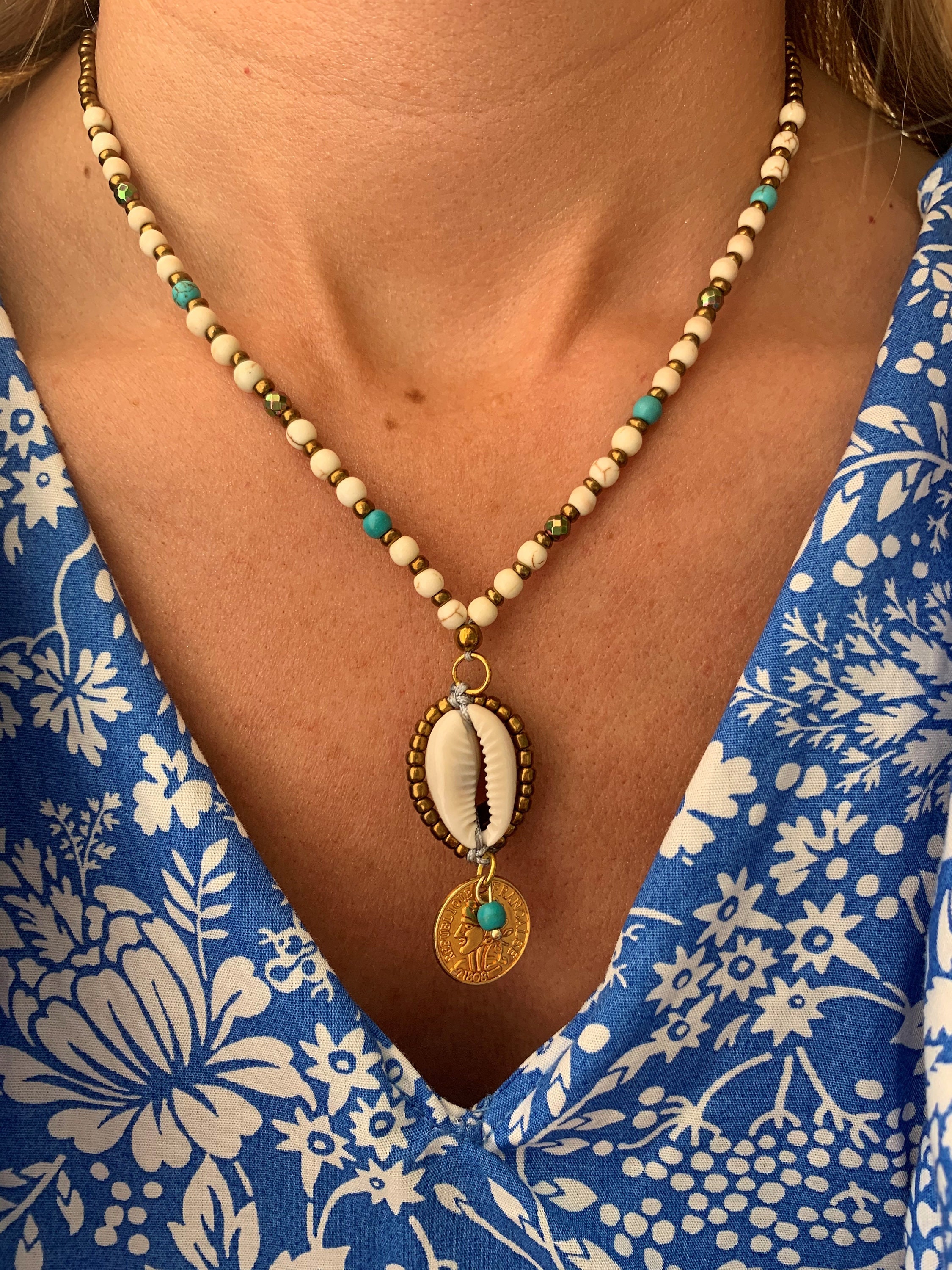 Natural Shell necklaces Aegean sea shells necklace shell | Etsy