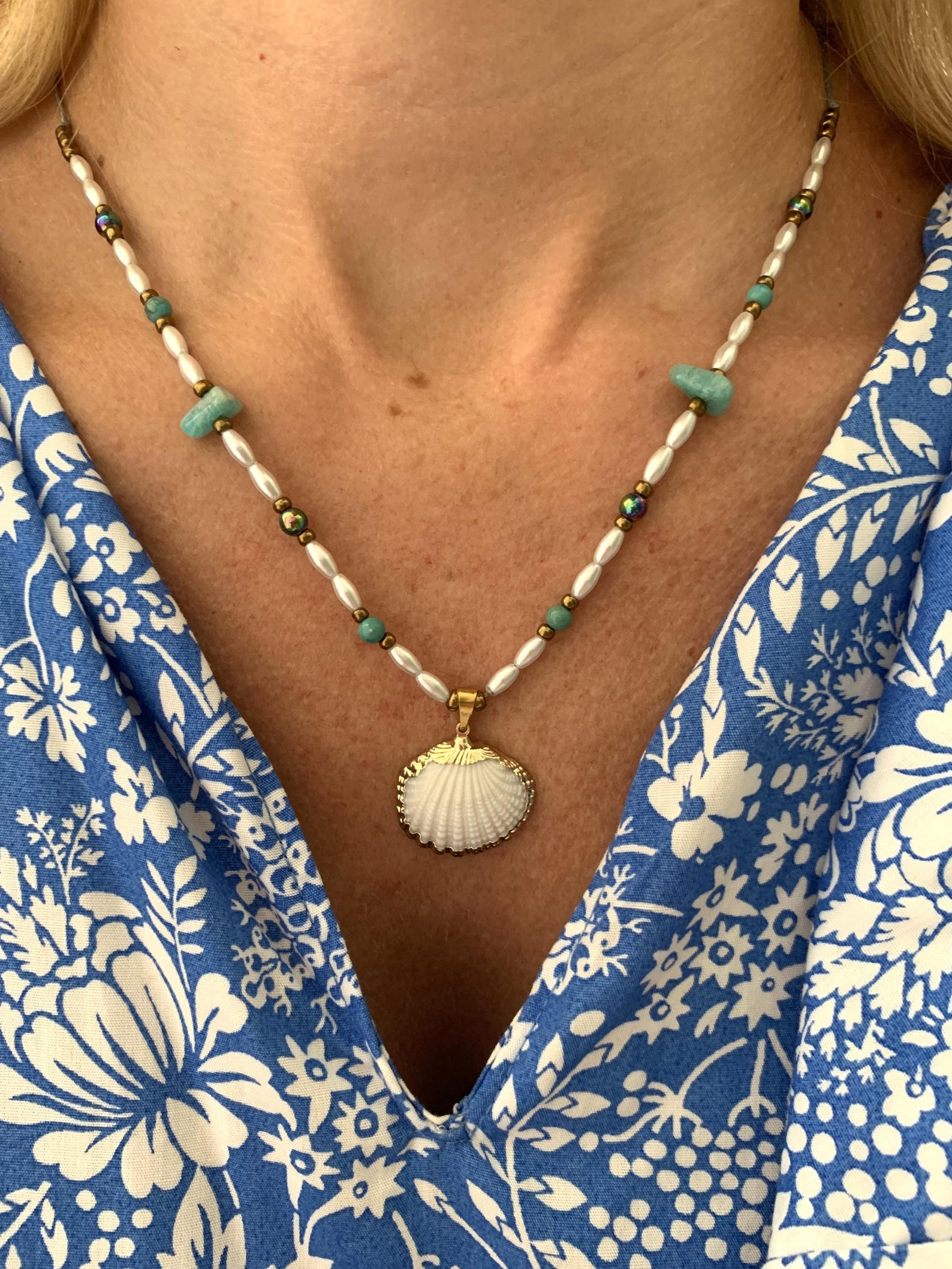 Natural Shell Necklace, Aegean Sea Shell Necklace, Shell Jewelry ...