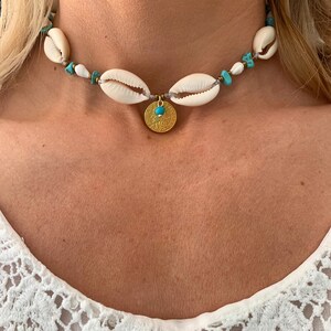 Shell Necklace, Natural Sea Shell Jewelry, Greek Island Shells, Summer ...