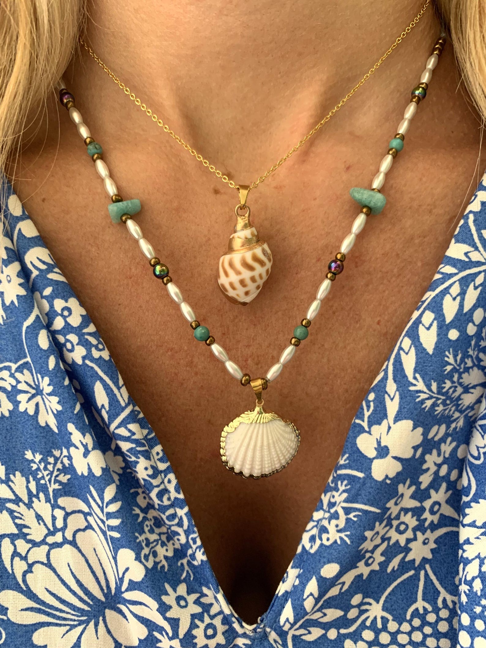 Natural Shell Necklace, Aegean Sea Shell Necklace, Shell Jewelry ...